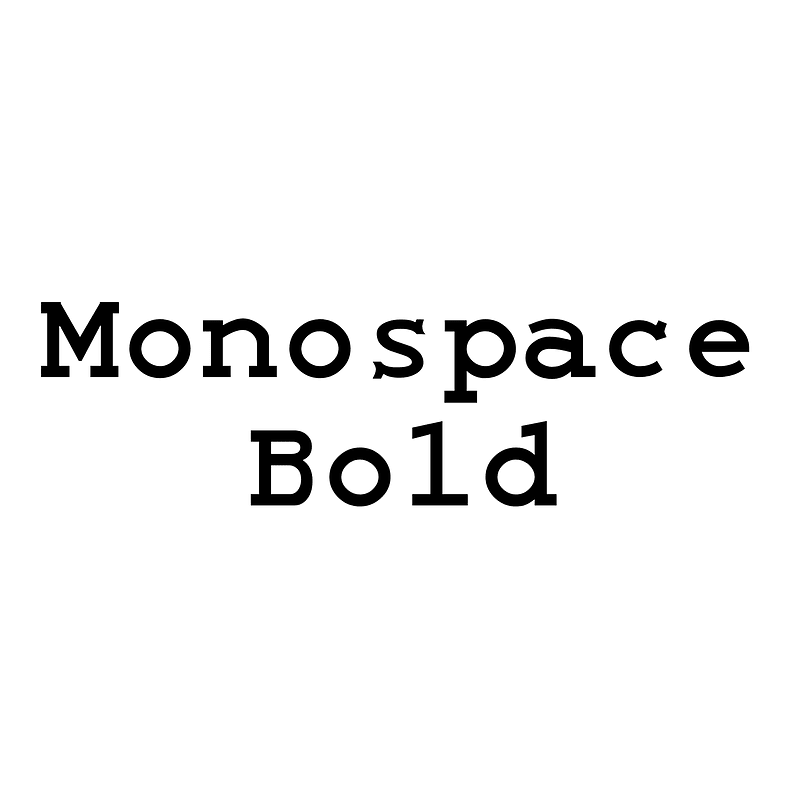 Monospace Bold font - Free fonts on Creazilla | Creazilla