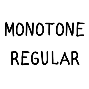 Monotone Regular - Free fonts on creazilla.com