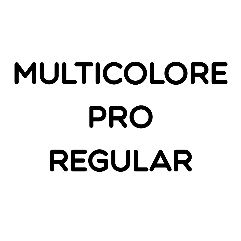 Multicolore Pro Regular | Creazilla