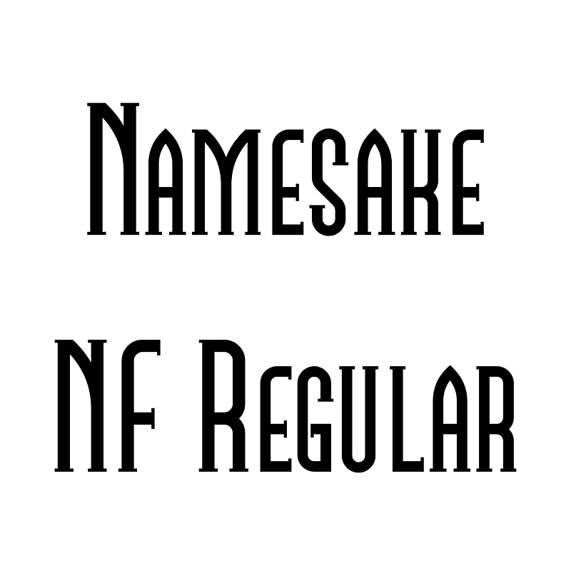 Namesake NF Regular - Free fonts on creazilla.com