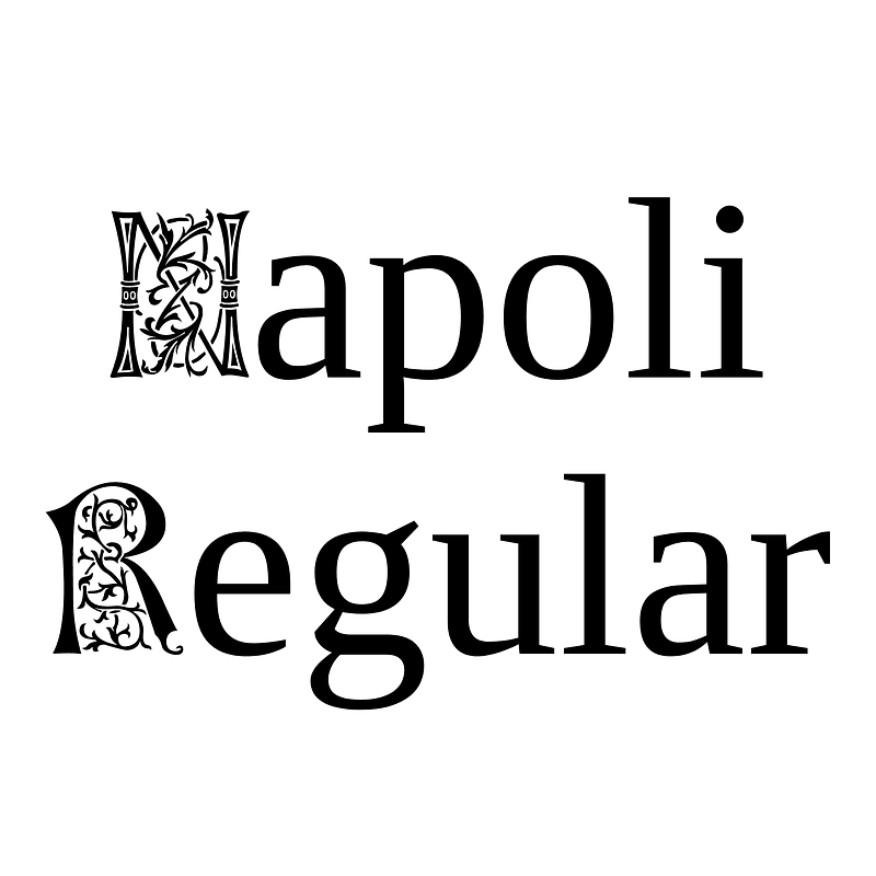 Napoli Regular font - Free fonts on Creazilla | Creazilla