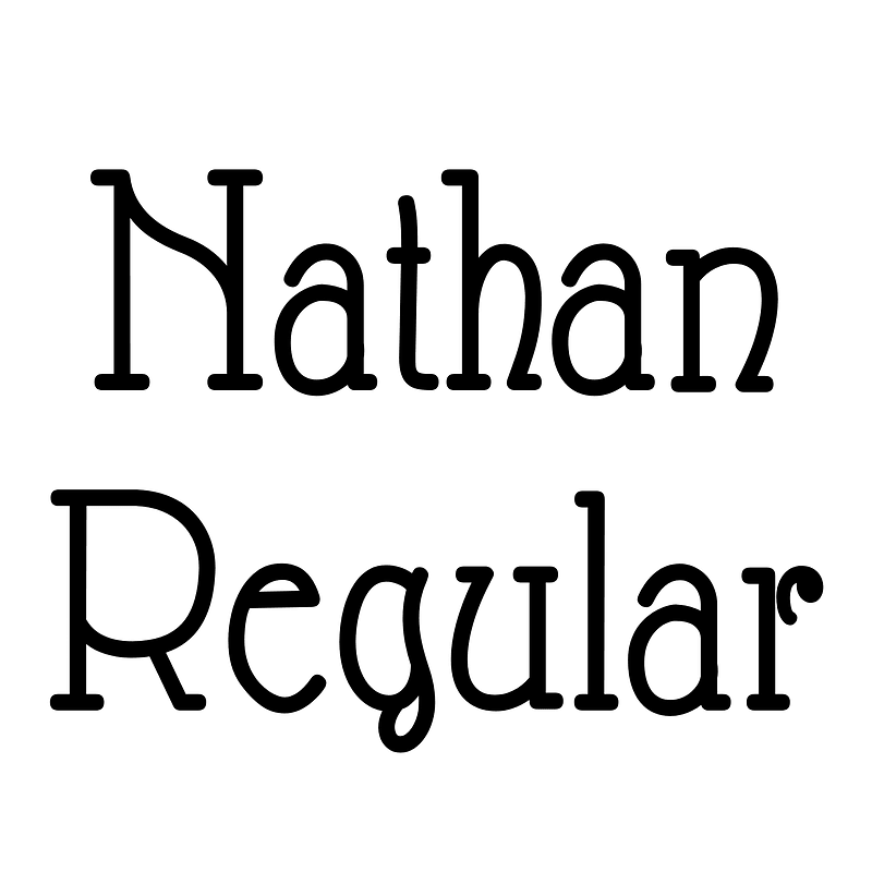 Nathan Regular - Free fonts on creazilla.com