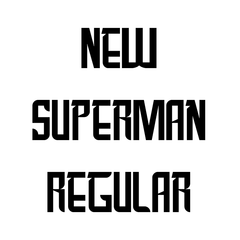 New SuperMan Regular font - Free fonts on Creazilla | Creazilla
