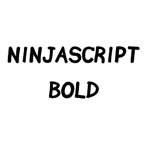 Ninjascript Bold - Free fonts on creazilla.com