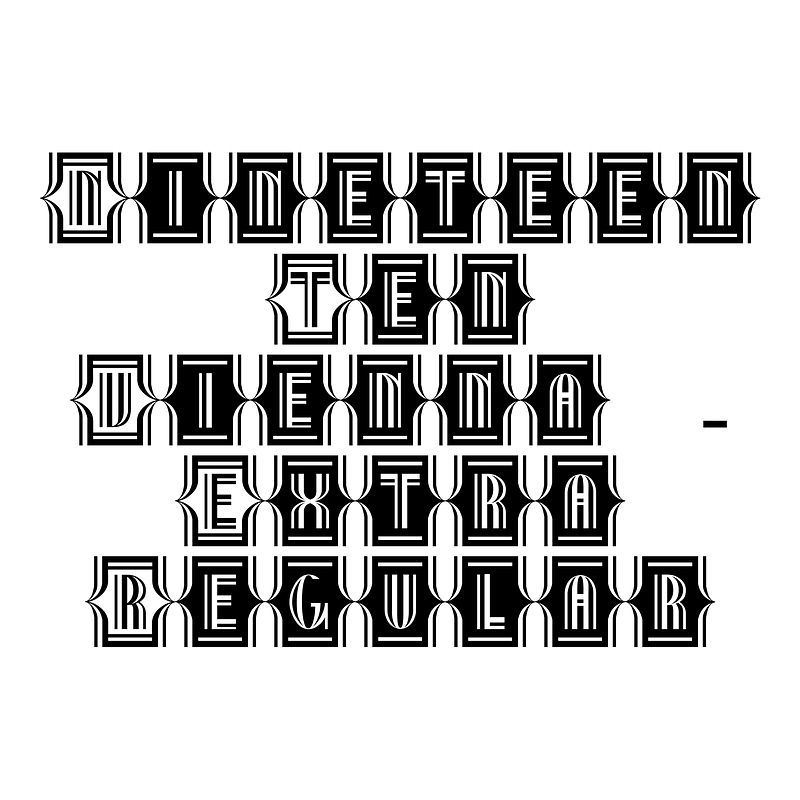 Nineteen Ten Vienna - Extra Regular | Creazilla