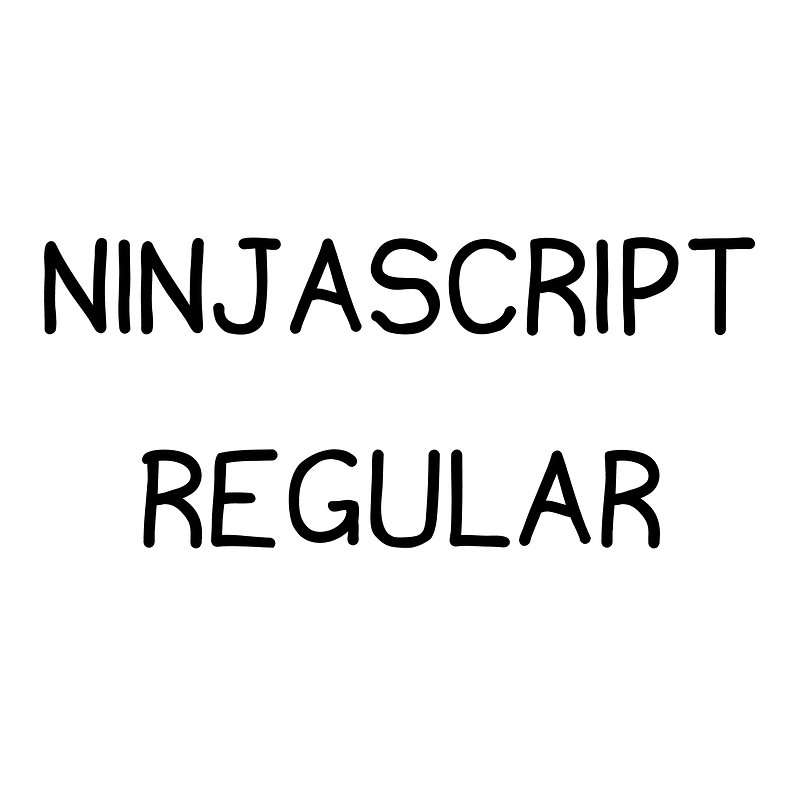 Ninjascript Regular | Creazilla