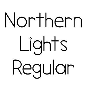 Northern Lights Regular - Free fonts on creazilla.com