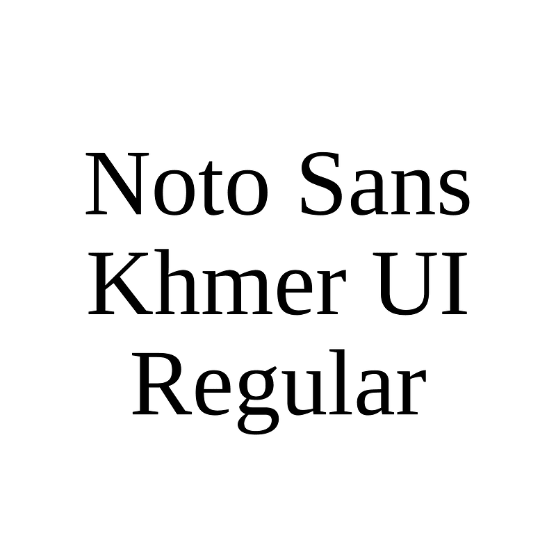 Noto Sans Khmer UI Regular - Free fonts on creazilla.com