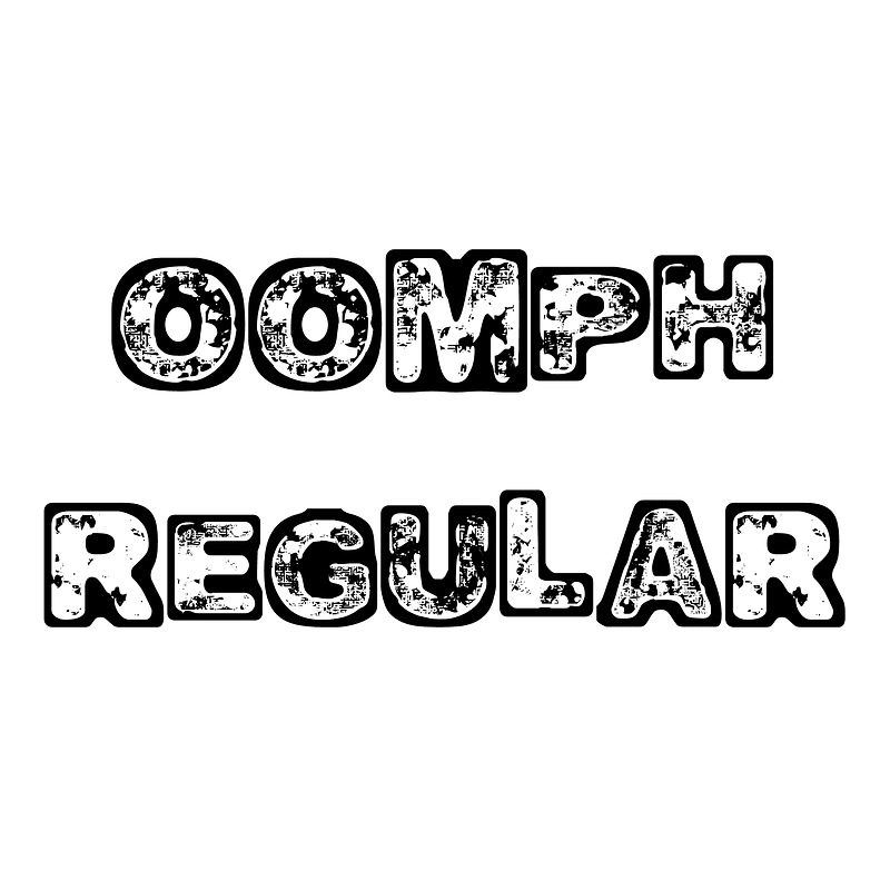 Oomph Regular font - Free fonts on Creazilla | Creazilla