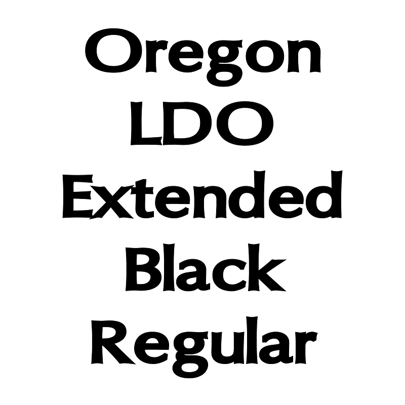 Oregon LDO Extended Black Regular font - Free fonts on Creazilla ...