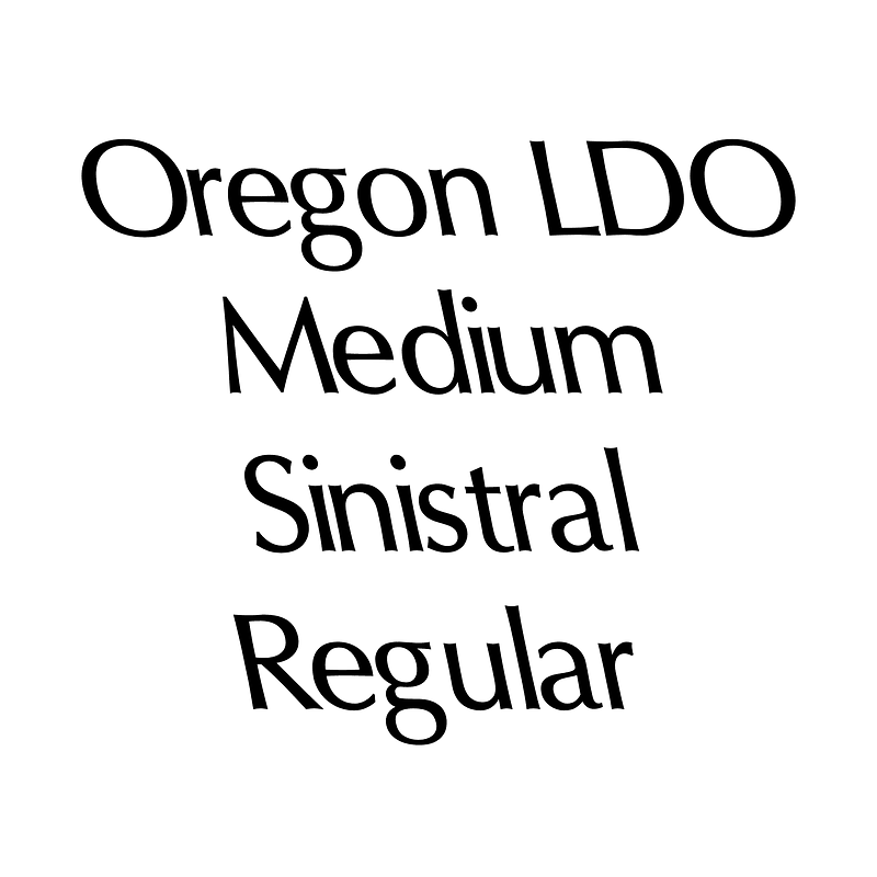 Oregon LDO Medium Sinistral Regular font - Free fonts on Creazilla ...