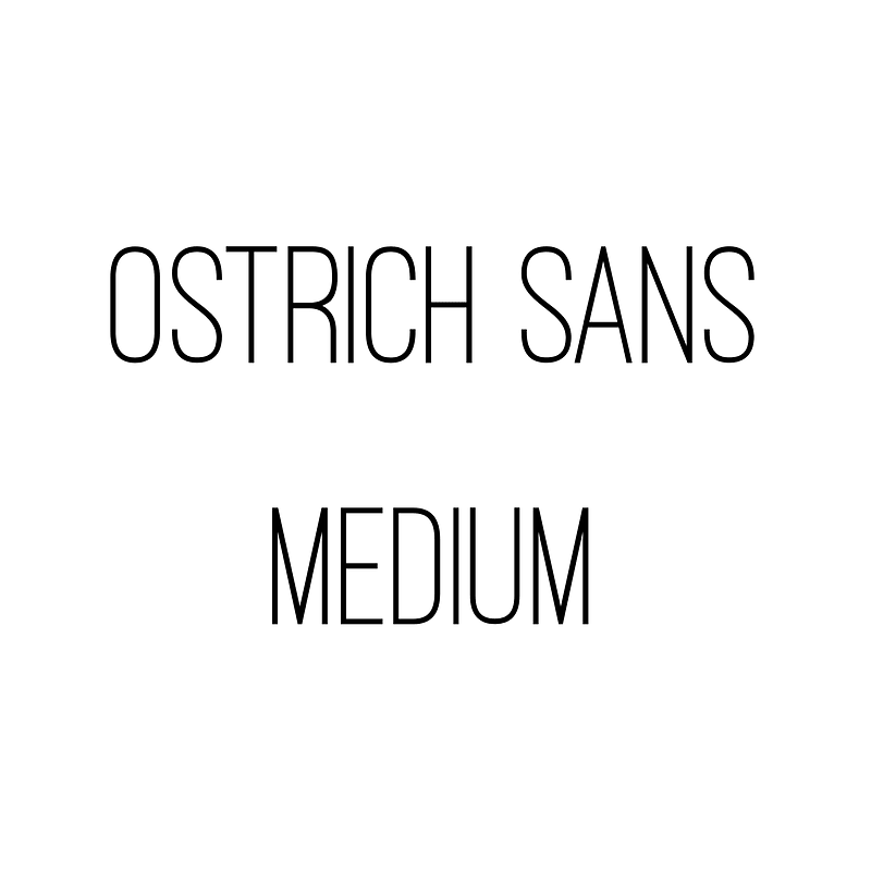 Ostrich Sans Medium font - Free fonts on Creazilla | Creazilla