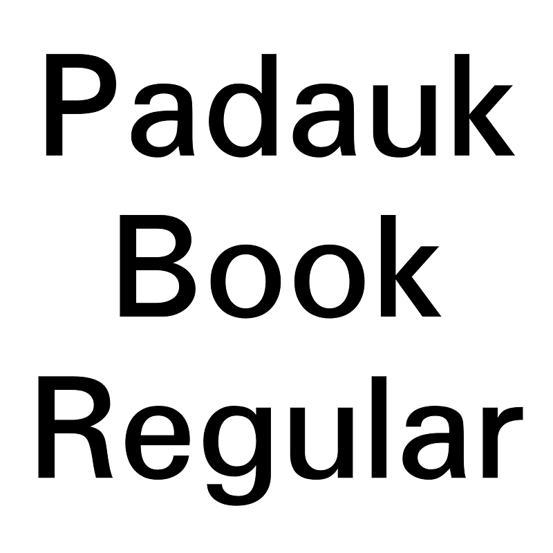 Padauk Book Regular | Creazilla