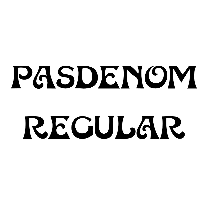 Pasdenom Regular | Creazilla