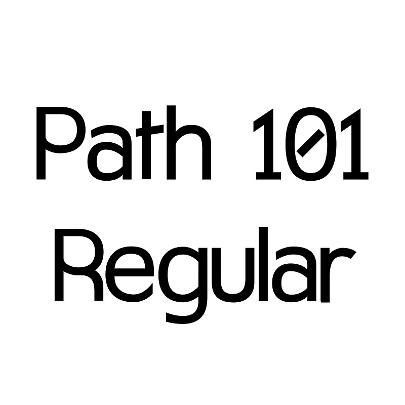 Path 101 Regular - Free fonts on creazilla.com