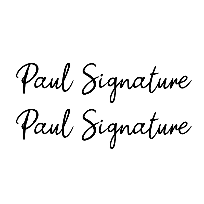 Paul Signature Paul Signature - Free fonts on creazilla.com