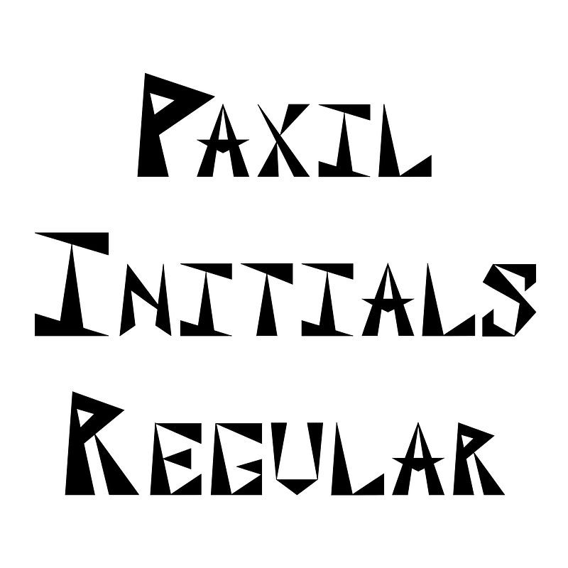 Paxil Initials Regular | Creazilla