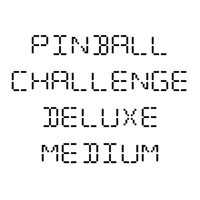 Pinball Challenge Deluxe Medium font - Free fonts on Creazilla | Creazilla