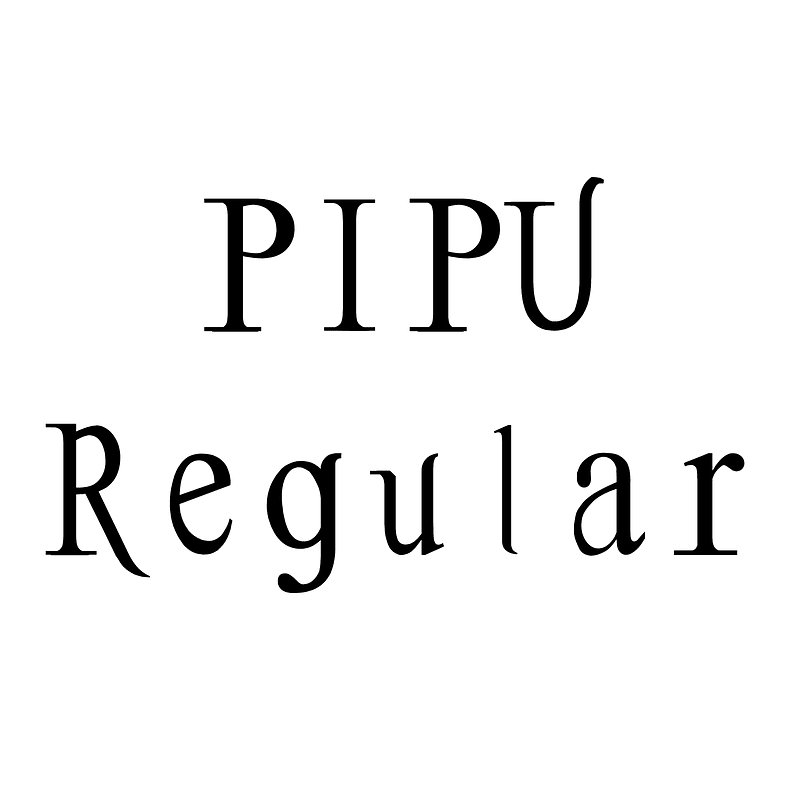 PIPU Regular - Free fonts on creazilla.com