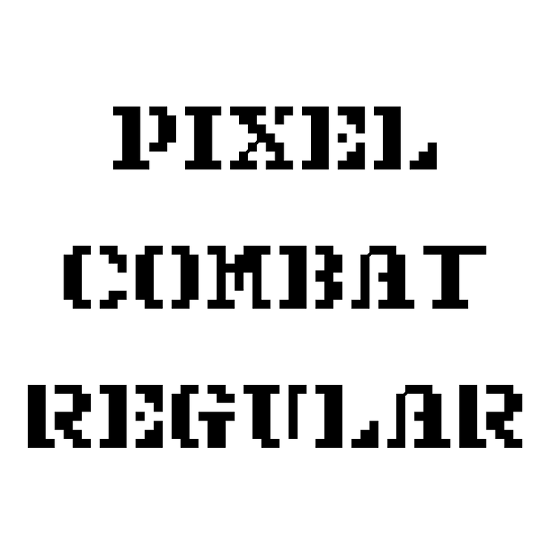 Pixel Combat Regular font - Free fonts on Creazilla | Creazilla