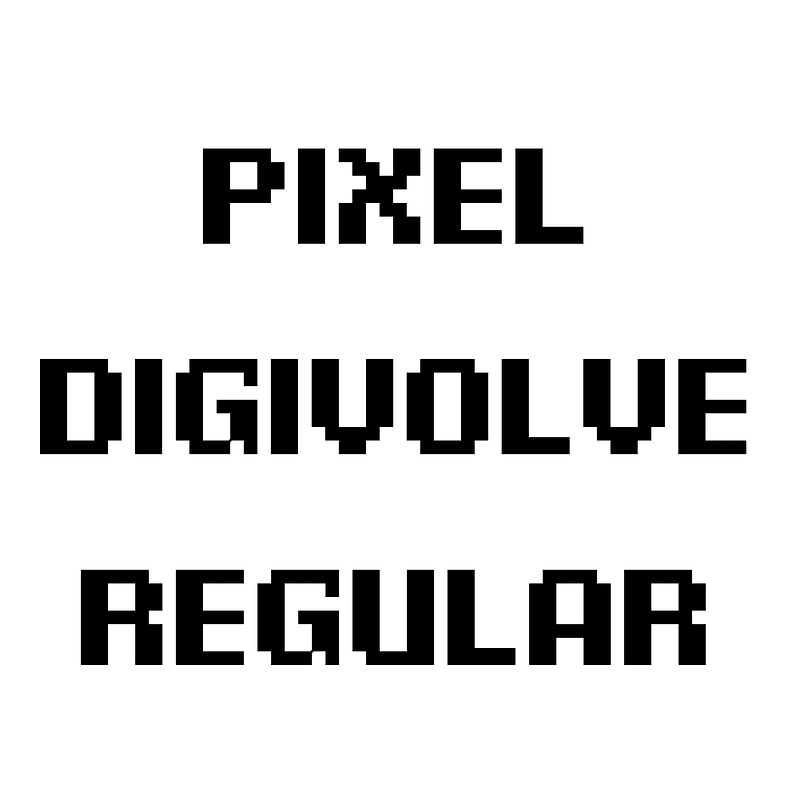 Pixel Digivolve Regular - Free fonts on creazilla.com