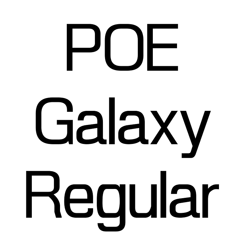 POE Galaxy Regular - Free fonts on creazilla.com