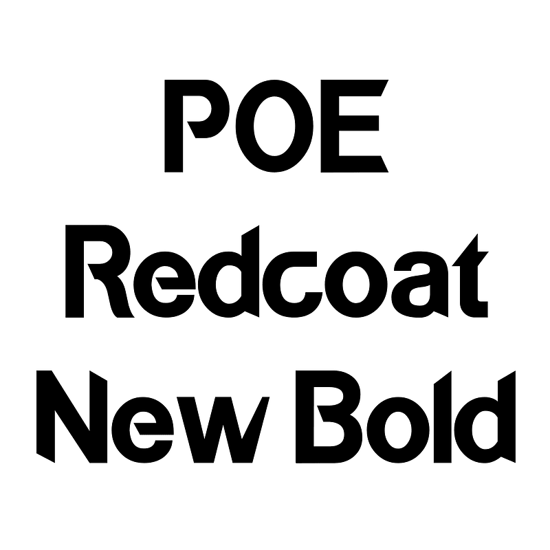 POE Redcoat New Bold - Free fonts on creazilla.com