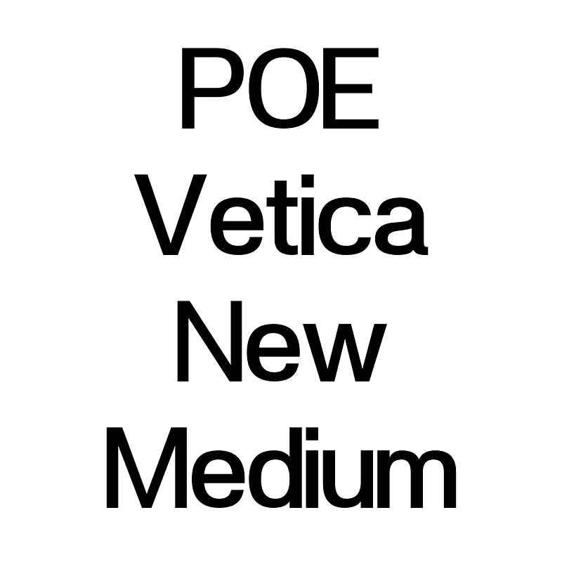 POE Vetica New Medium font - Free fonts on Creazilla | Creazilla