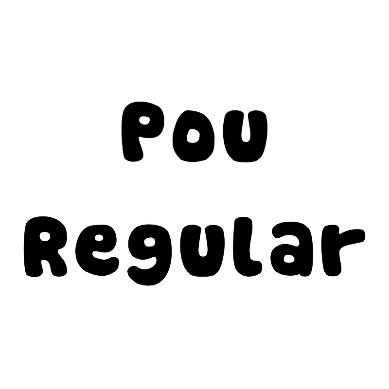 Pou Regular font - Free fonts on Creazilla | Creazilla