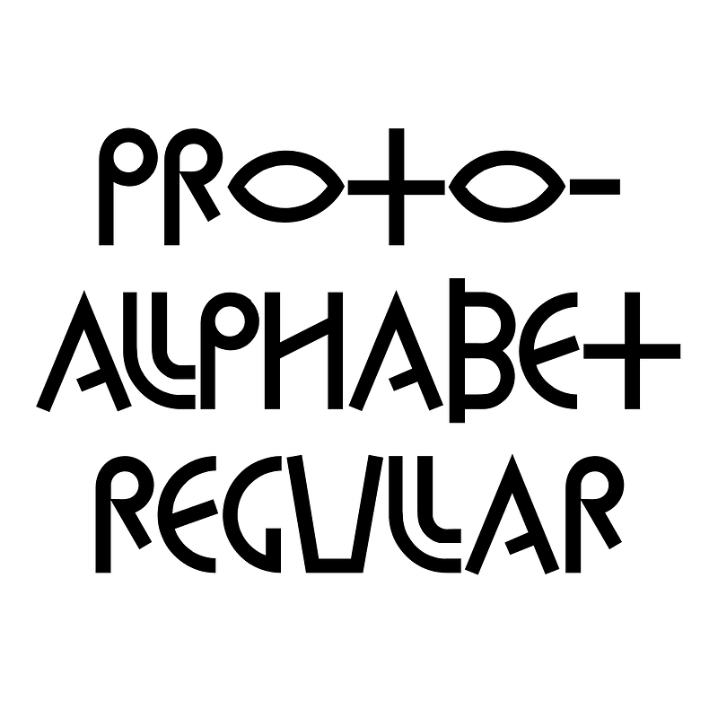 Proto-Alphabet Regular font - Free fonts on Creazilla | Creazilla