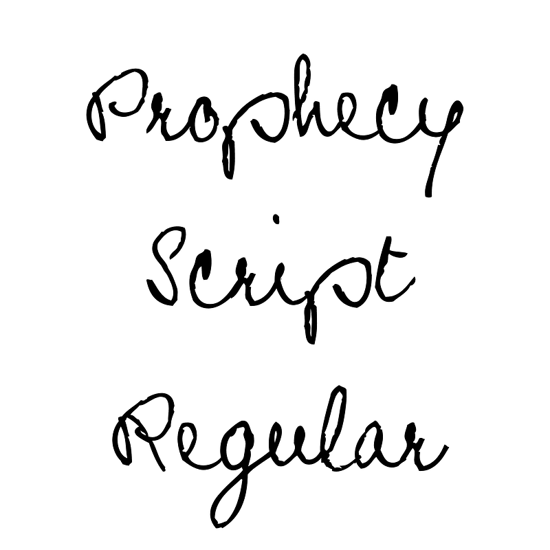Prophecy Script Regular font - Free fonts on Creazilla | Creazilla