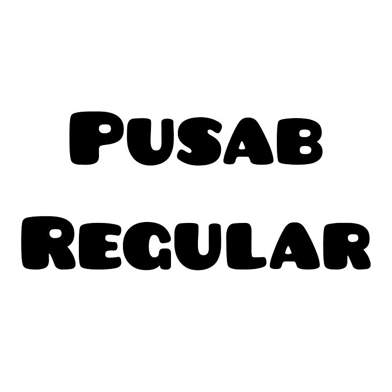 Pusab Regular - Free fonts on creazilla.com