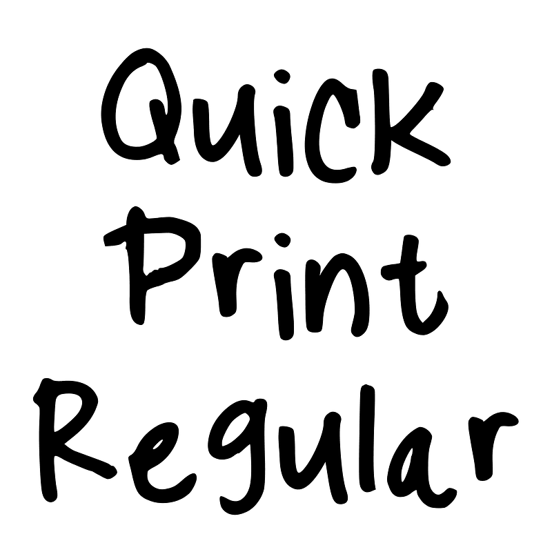 Quick Print Regular font - Free fonts on Creazilla | Creazilla