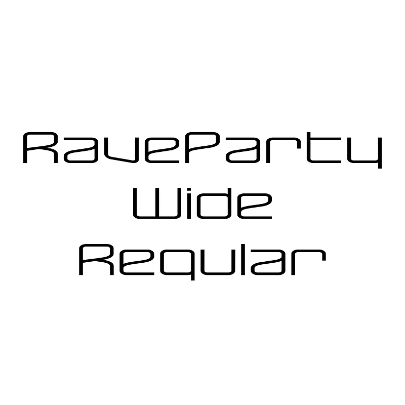 RaveParty Wide Regular font - Free fonts on Creazilla | Creazilla