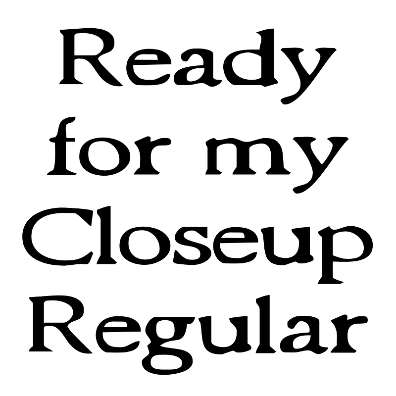 Ready for my Closeup Regular font - Free fonts on Creazilla | Creazilla