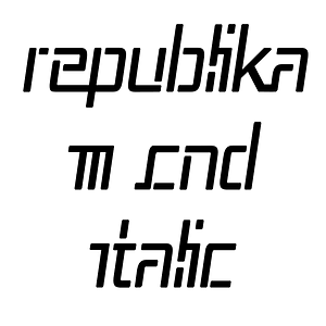 Republika III Cnd Italic - Free fonts on creazilla.com