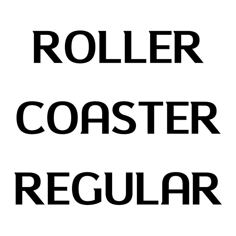 Roller Coaster Regular font - Free fonts on Creazilla | Creazilla