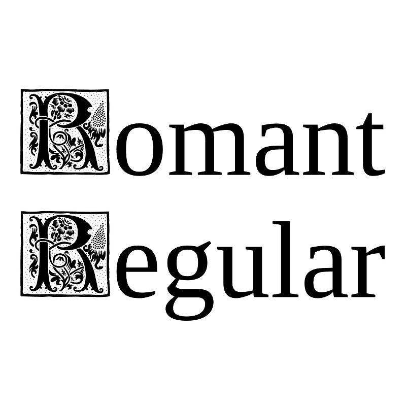 Romant Regular - Free fonts on creazilla.com