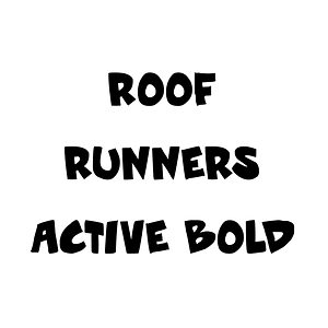 Roof runners active Regular font - Free fonts on Creazilla | Creazilla