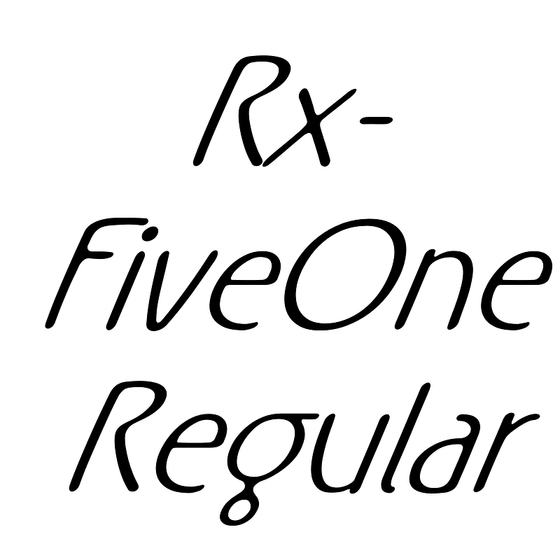 Rx-FiveOne Regular - Free fonts on creazilla.com