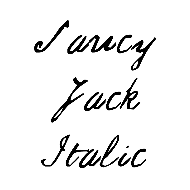 Saucy Jack Italic font - Free fonts on Creazilla | Creazilla