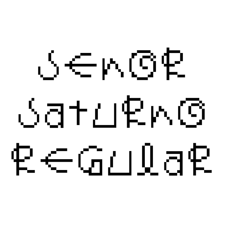 Senor Saturno Regular font - Free fonts on Creazilla | Creazilla