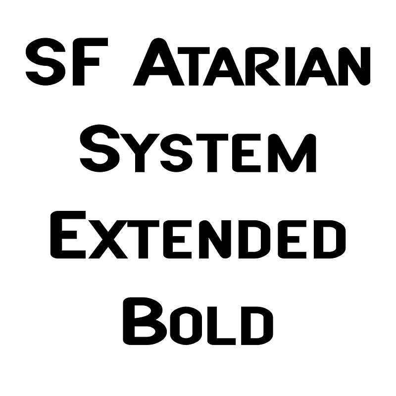 SF Atarian System Extended Bold - Free fonts on creazilla.com