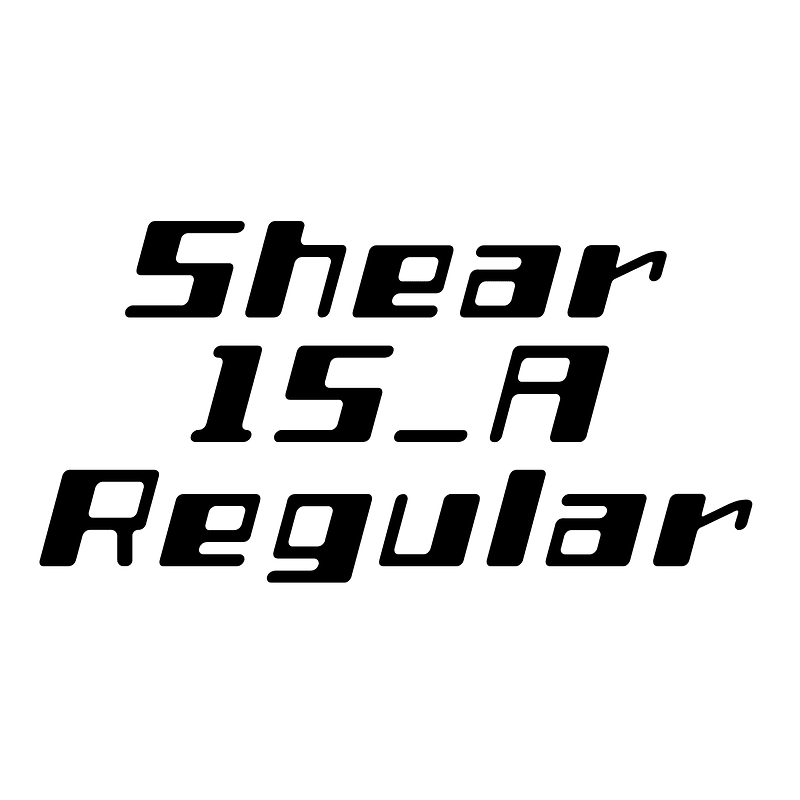 Shear 15_A Regular - Free fonts on creazilla.com