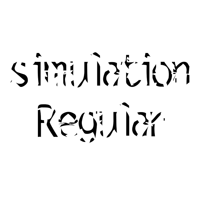 simulation Regular - Free fonts on creazilla.com