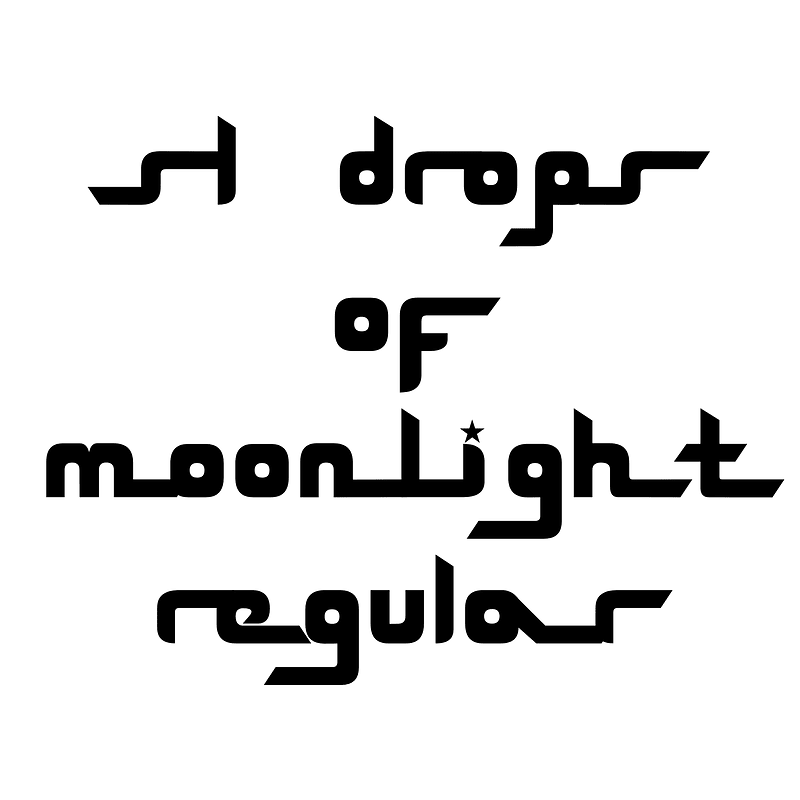 SL Drops Of Moonlight Regular - Free fonts on creazilla.com
