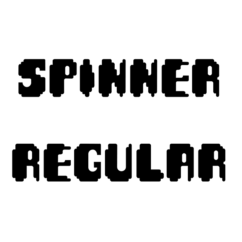 Spinner Regular font - Free fonts on Creazilla | Creazilla