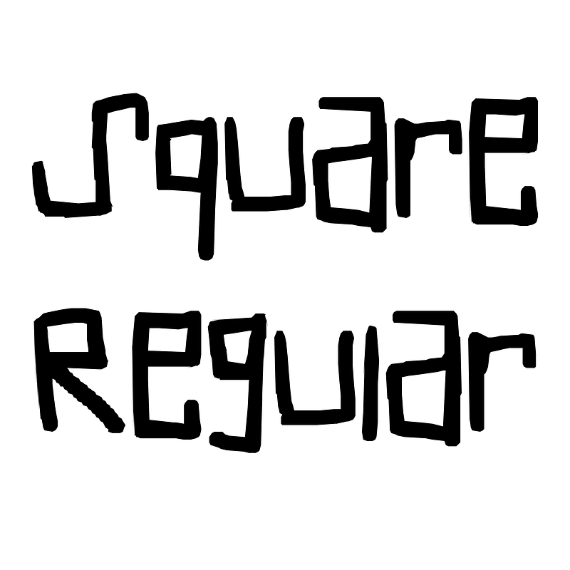 square Regular - Free fonts on creazilla.com