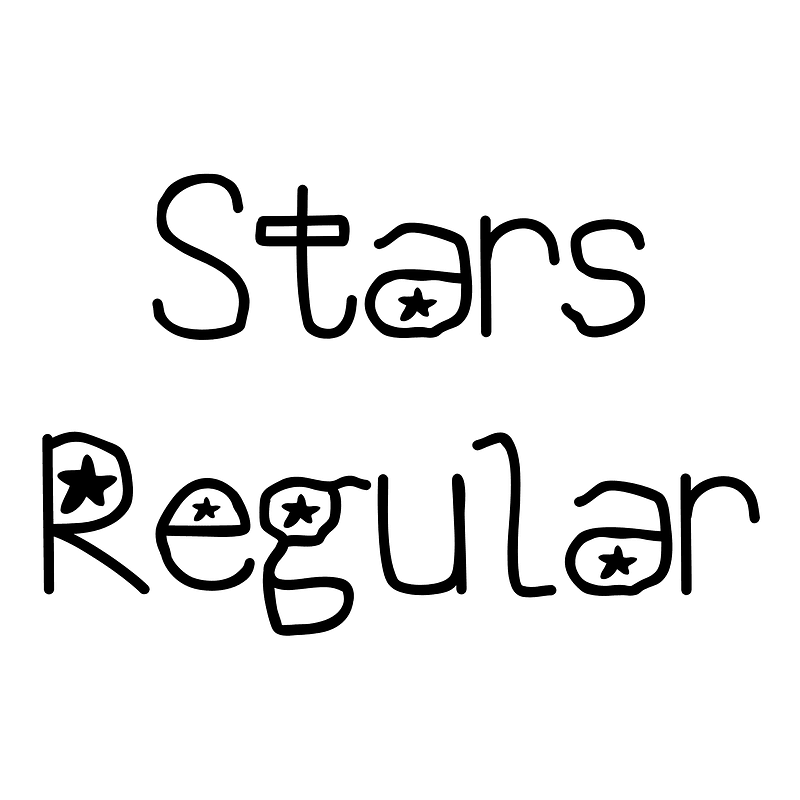 Stars Regular - Free fonts on creazilla.com