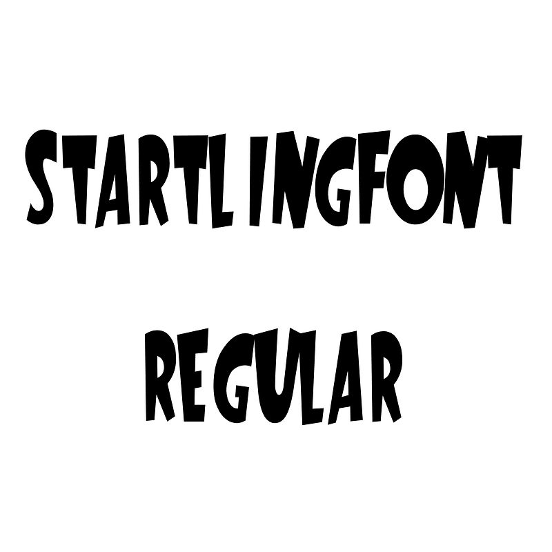StartlingFont Regular - Free fonts on creazilla.com
